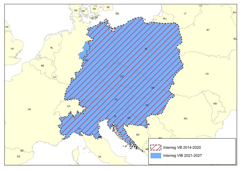 Central Europe comparison map | Discover the key services, thematic ...